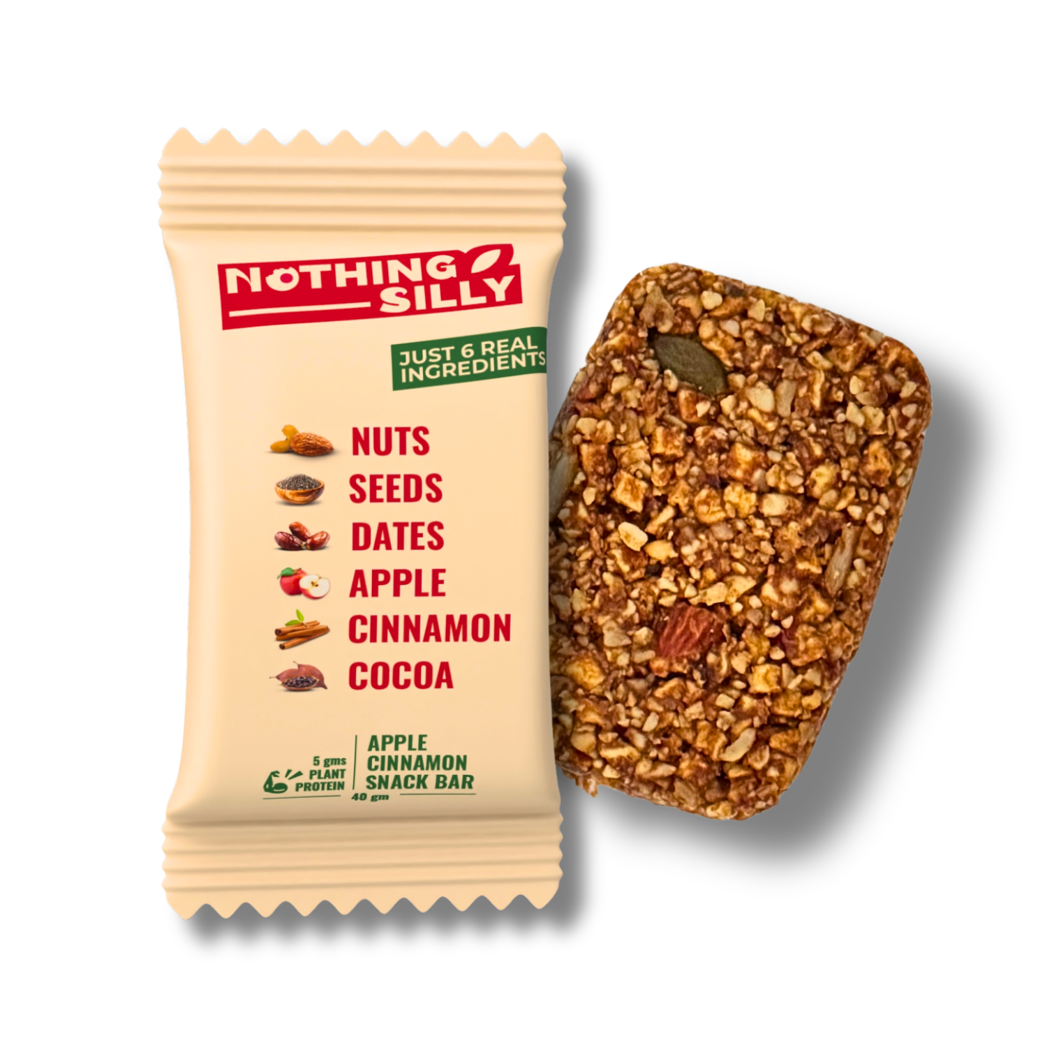 Peanut Dark Chocolate Snack Bar | Nothing Silly